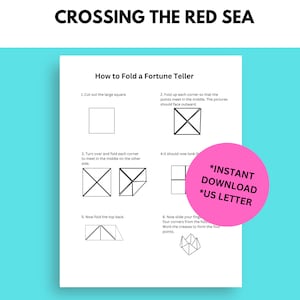 Crossing the Red Sea, Moses Parts the Red Sea Craft, Fortune Teller ...