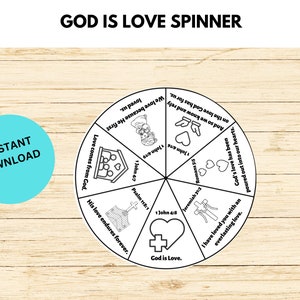 Gods Love Bible Story Activity, Sunday School Craft, Scripture Activity ...