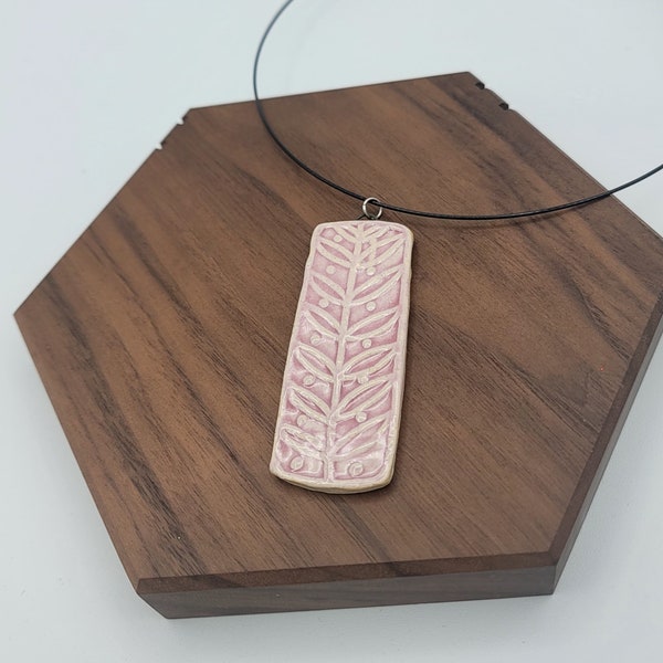Ceramic Pendant Necklace - Etsy
