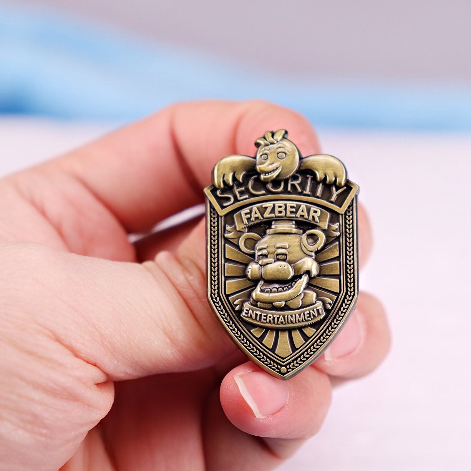 Five Nights At Freddys Security Hard Metal Enamel Pin Etsy Uk