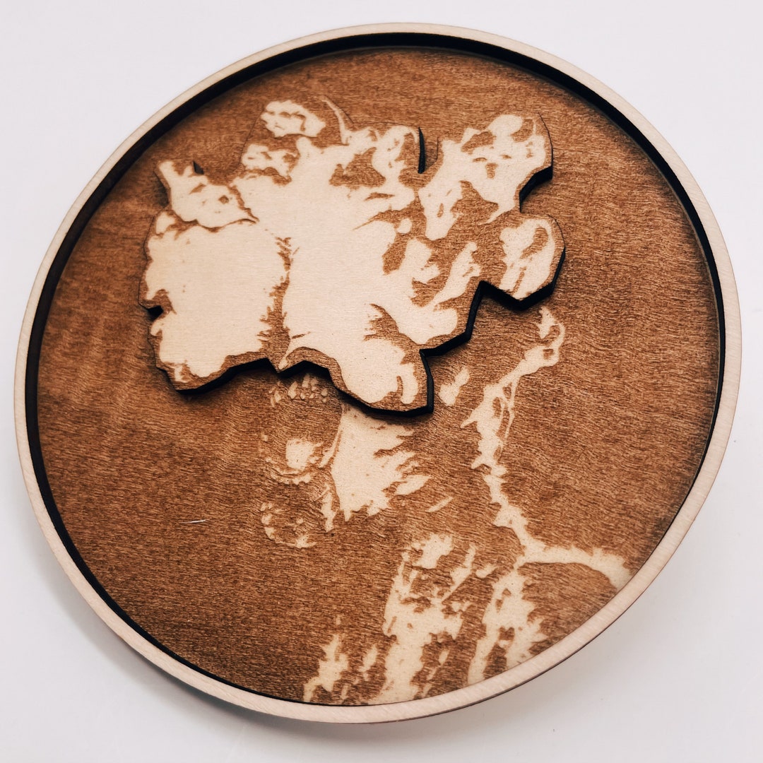 The Last of Us Clicker Zombie 3D Wood Model, TLOU Video Game Wood Gift ...