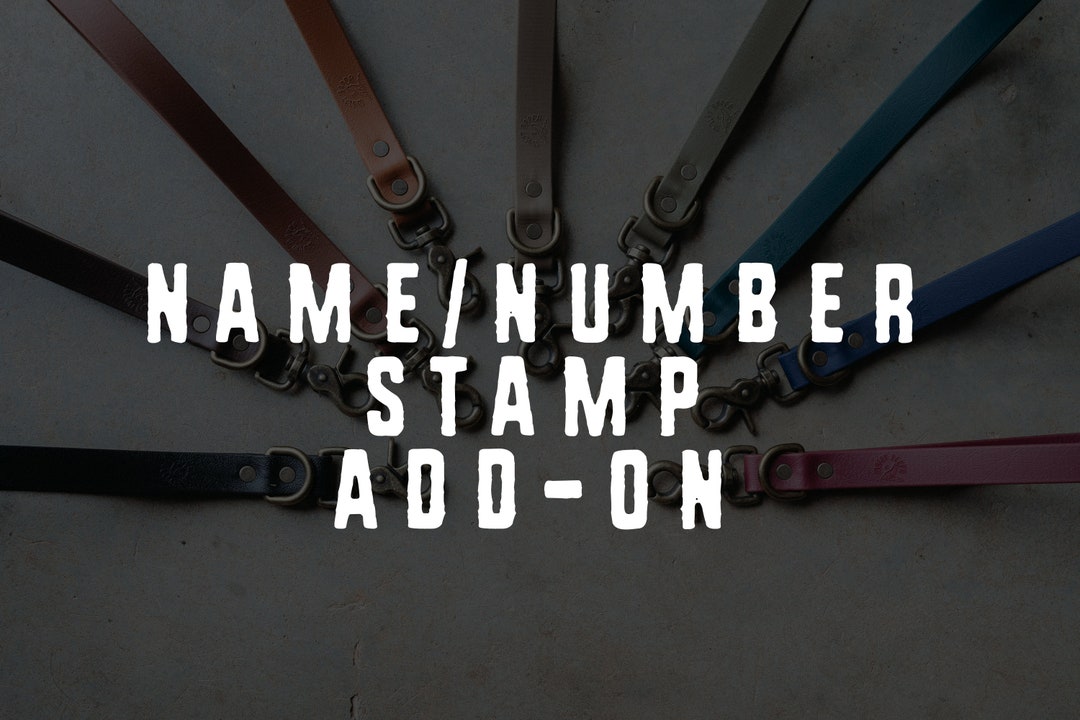 ADD-ON: Name Stamp for Collars and Leashes - Etsy