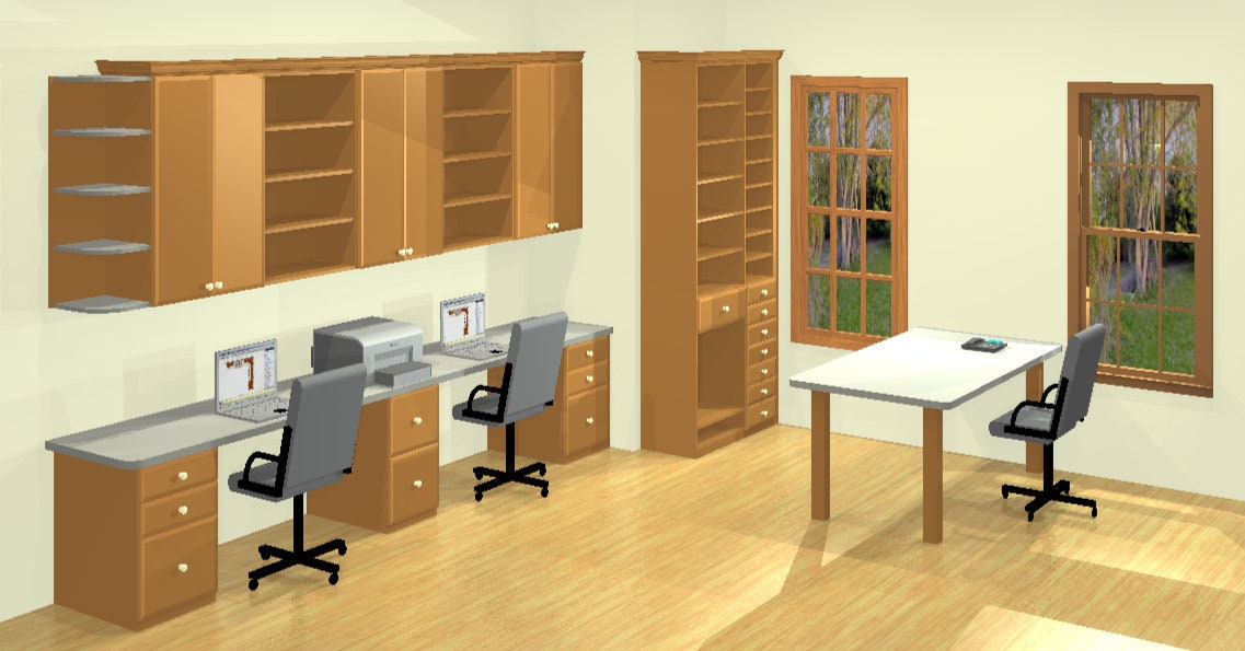 Detail Blueprint for Your Home Office 3D Drawings FREE Consultation ...