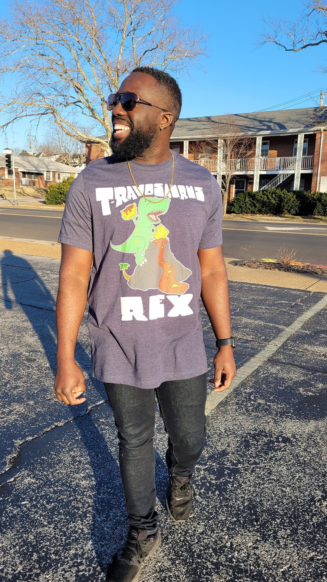 T-RAVOSAURUS REX Hand-drawn St. Louis T-shirt, Toasted Ravioli Shirt ...