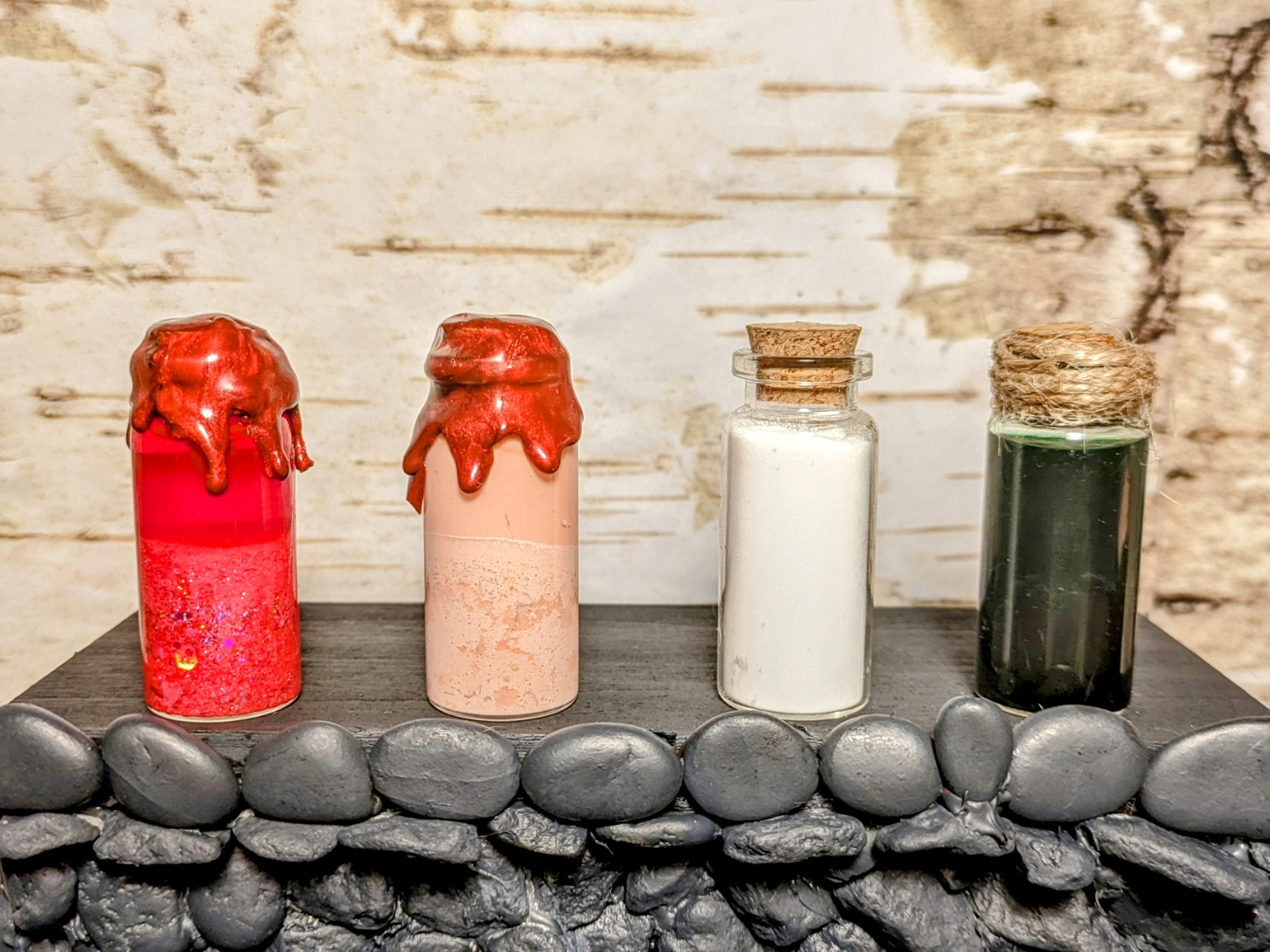 Set of 4 Large Miniature Potion Bottles - Etsy