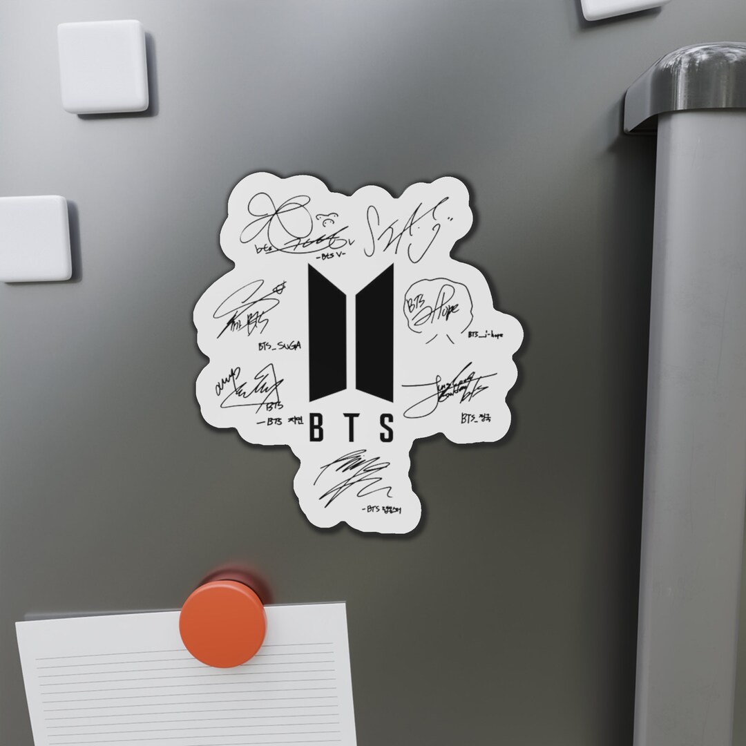 BTS Logo Magnets Die-cut Magnets Bts Merch Kpop Unofficial - Etsy