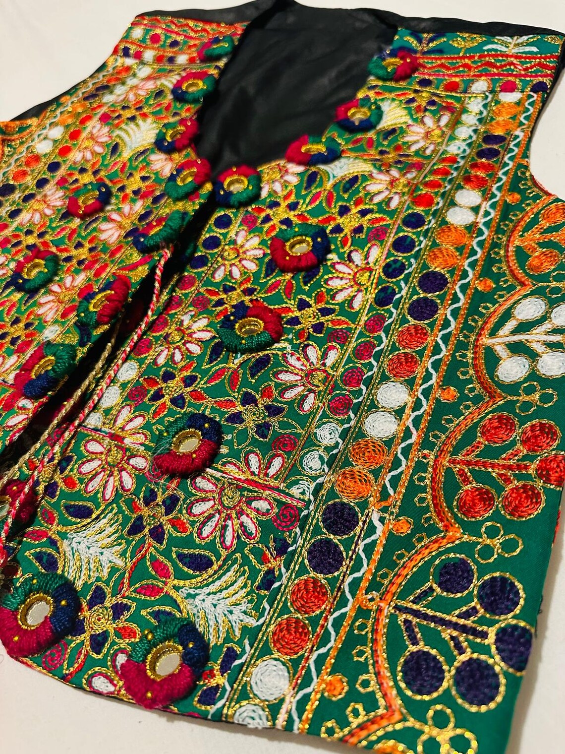 Afghan Traditional Waistcoat for Girls and Women Colourful Designs With ...