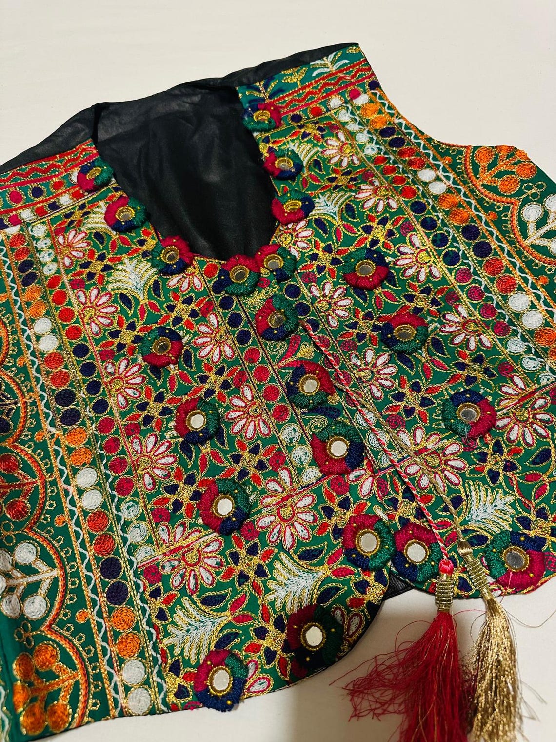 Afghan Traditional Waistcoat for Girls and Women Colourful Designs With ...