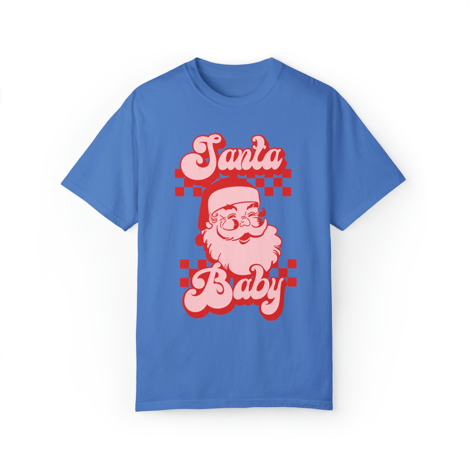 Retro Santa Baby Comfort Colors Tshirt Relaxed Fit Shirts Vintage ...