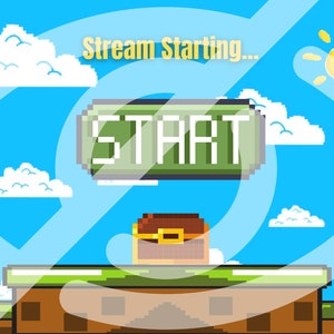 Animated Retro Video Game Starting Soon Screen - Etsy