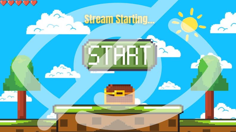 Animated Retro Video Game Starting Soon Screen - Etsy