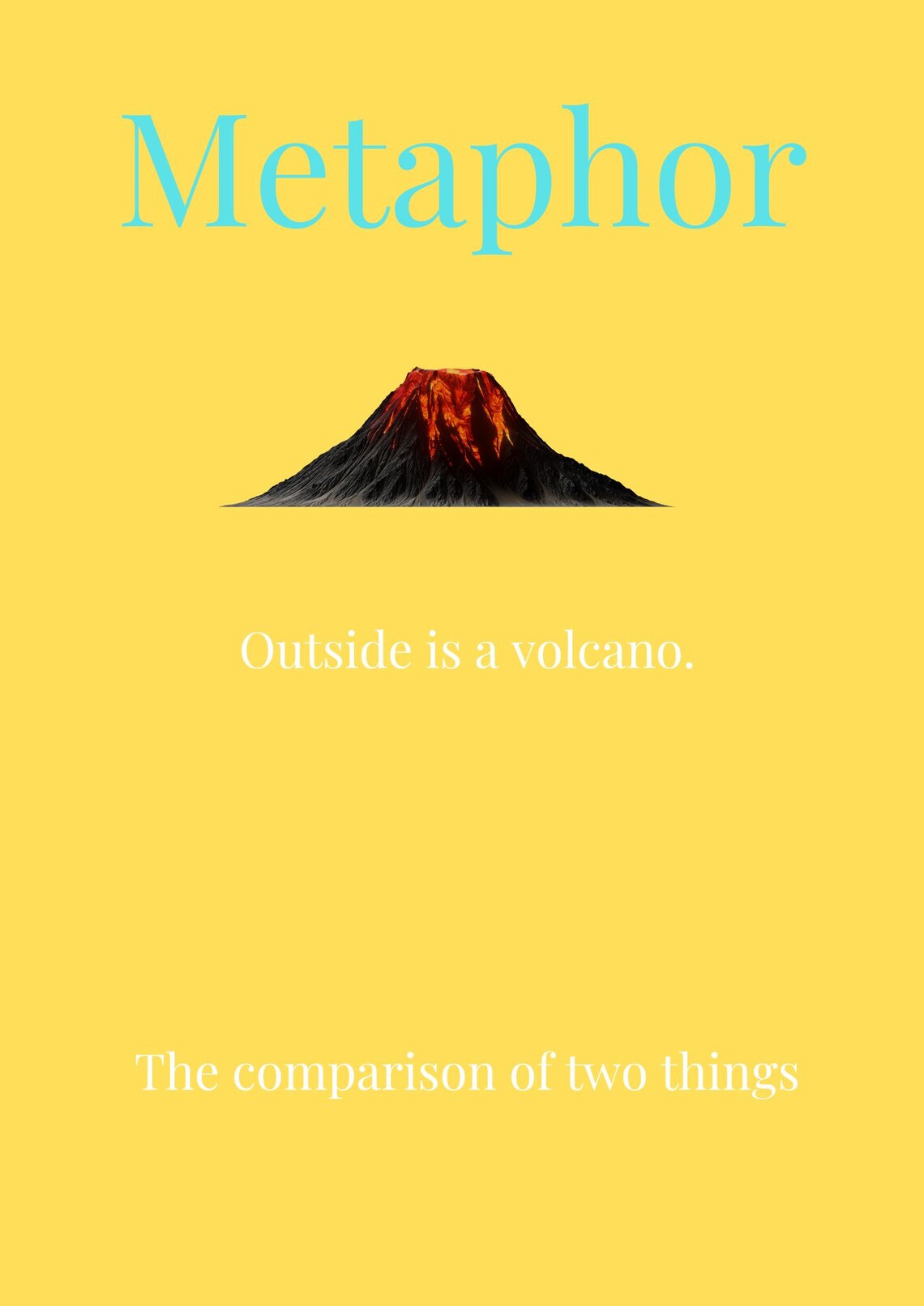 Literary Device Poster-simile, Metaphor - Etsy