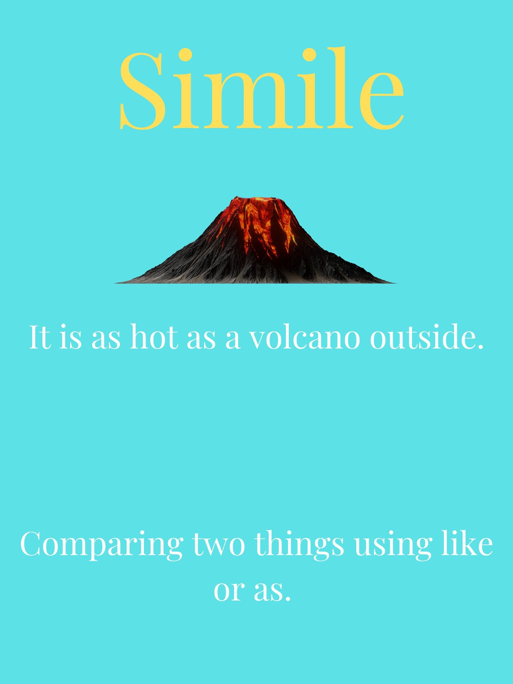 Literary Device Poster-simile, Metaphor - Etsy