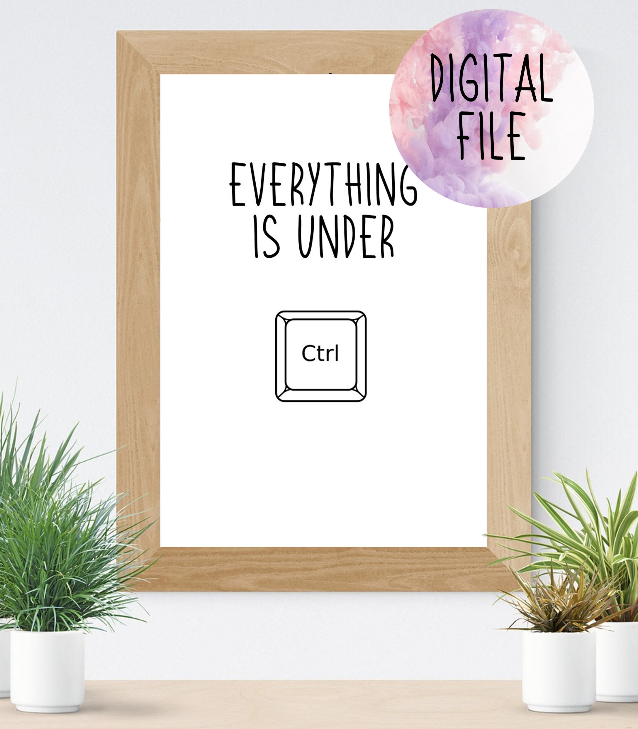 Computer Science IT Technology Classroom Office Decor Digital Printable ...