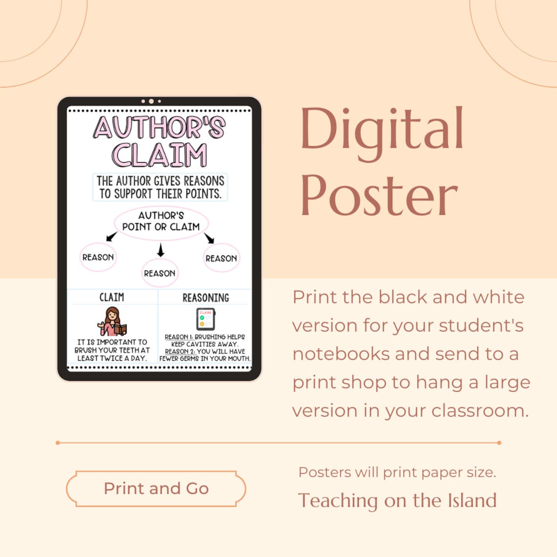Author's Claim | Anchor Chart, Classroom Poster, ELA Poster, English ... Author's Claim | Anchor Chart, Classroom Poster, ELA Poster, English ...