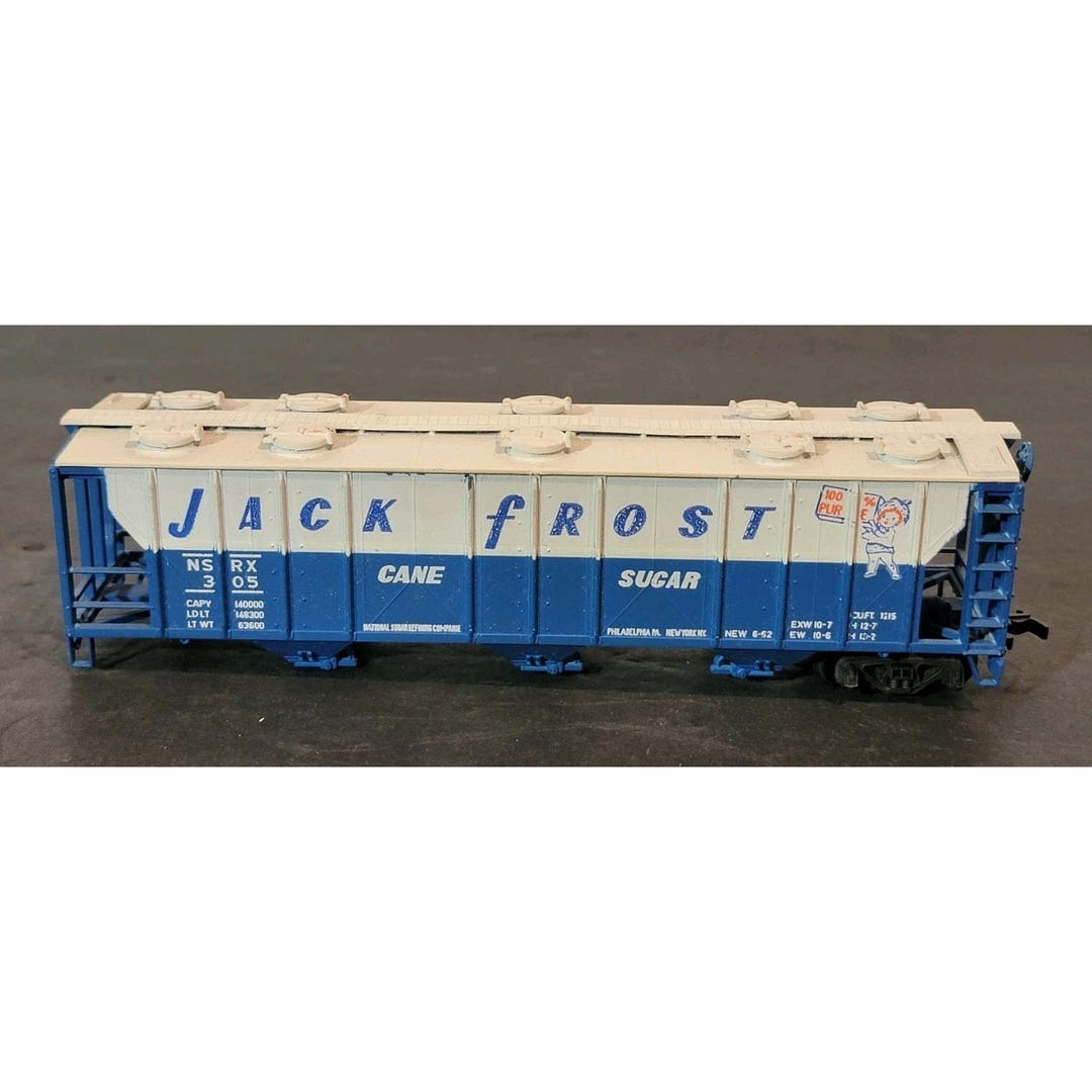 Atlas Jack Frost Cane Sugar 3-bay Covered Hopper NSRX #305 HO Scale - Etsy