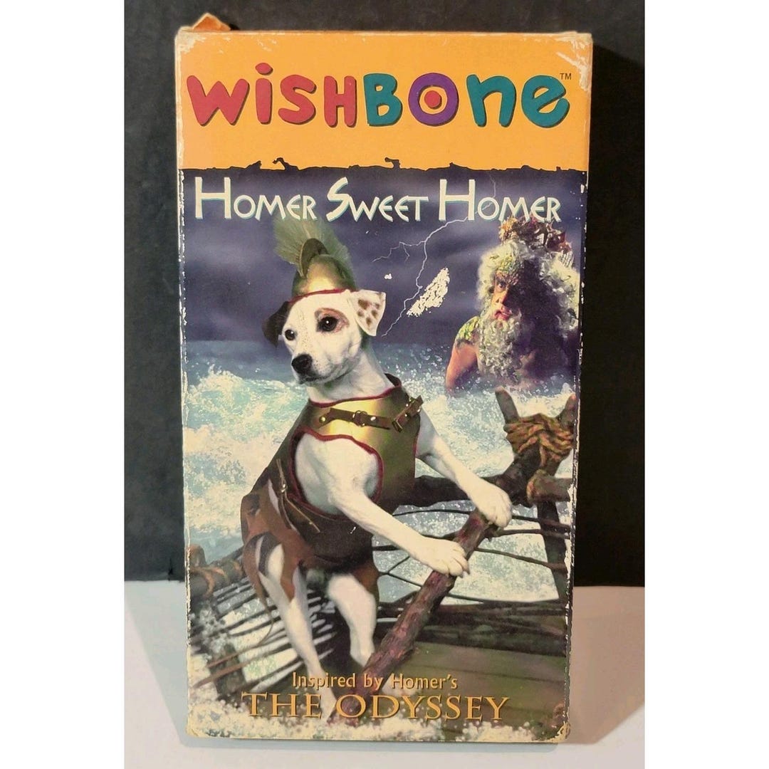 Wishbone: Homer Sweet Homer VHS Tape Video 1990 Kids Tv Show Tested ...