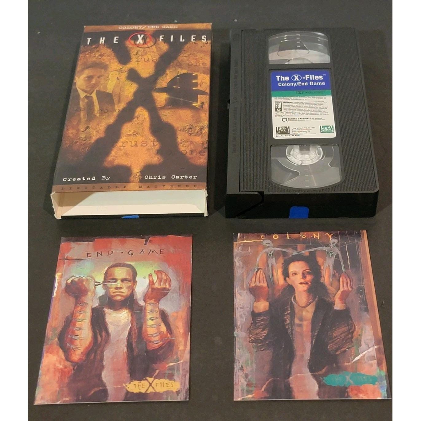1997 the X-files - Colony/end Game VHS Tape With (2) Promo Art Cards - Etsy