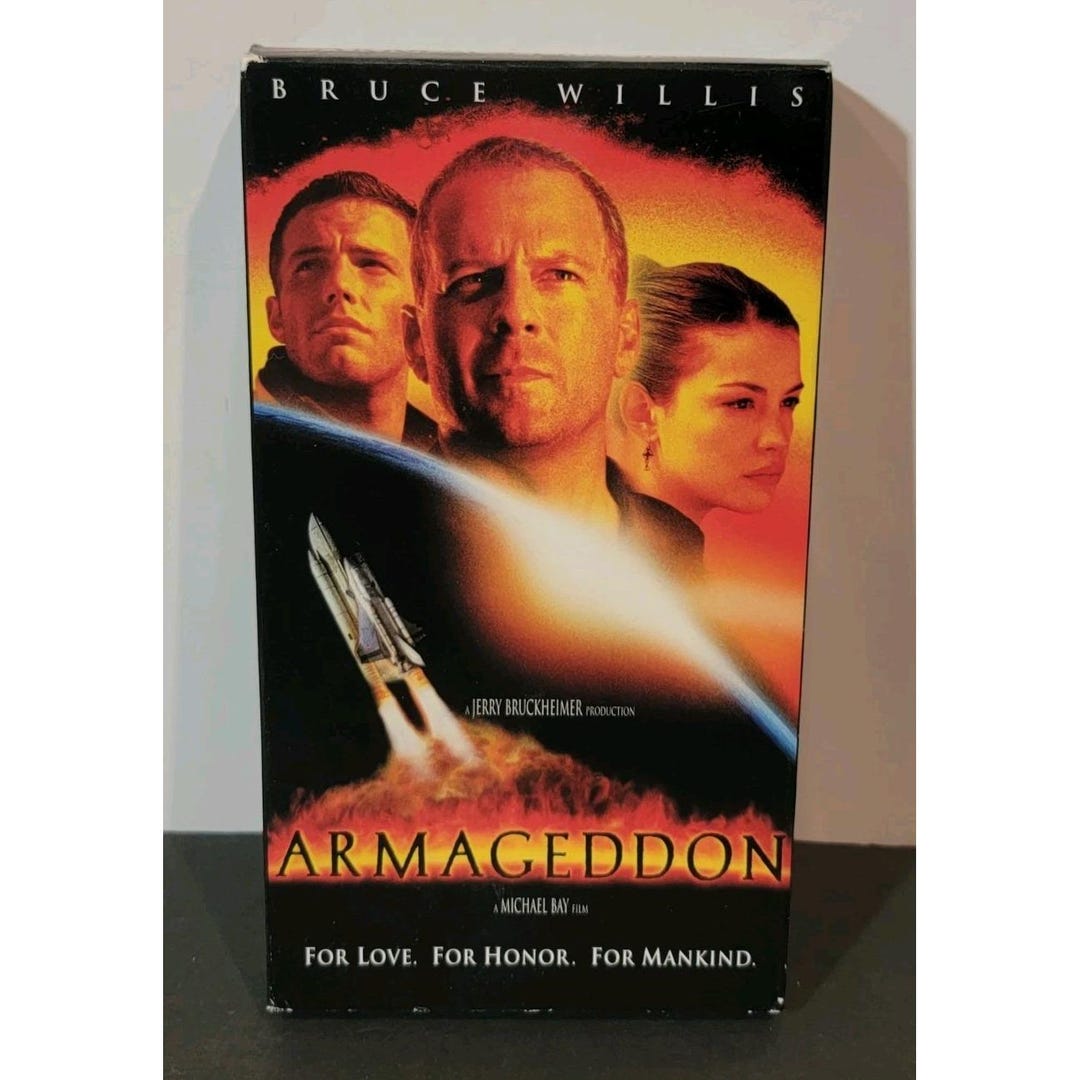 Armageddon: VHS Tape Bruce Willis, Ben Aflack - Etsy
