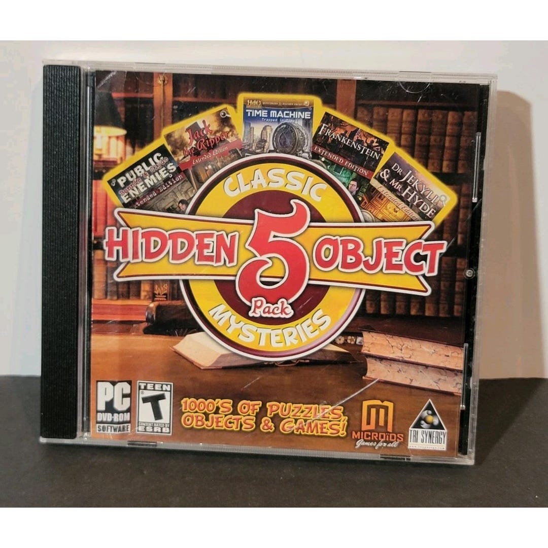 Hidden Object 5 Pack: Classic Mysteries PC Game Collection - Etsy