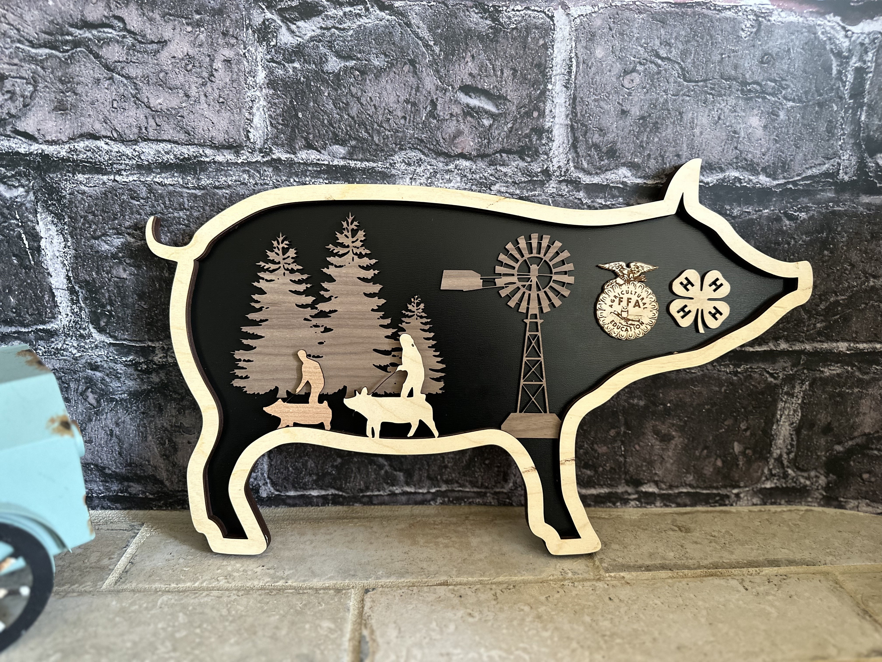 Hog Show Appreciation Shadow Box .svg (FFA/4H) - Etsy