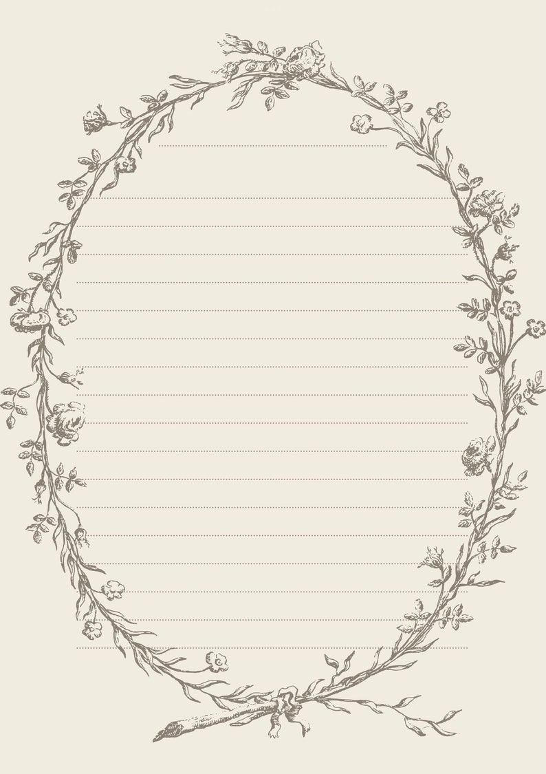 Digital Letter Template - Etsy