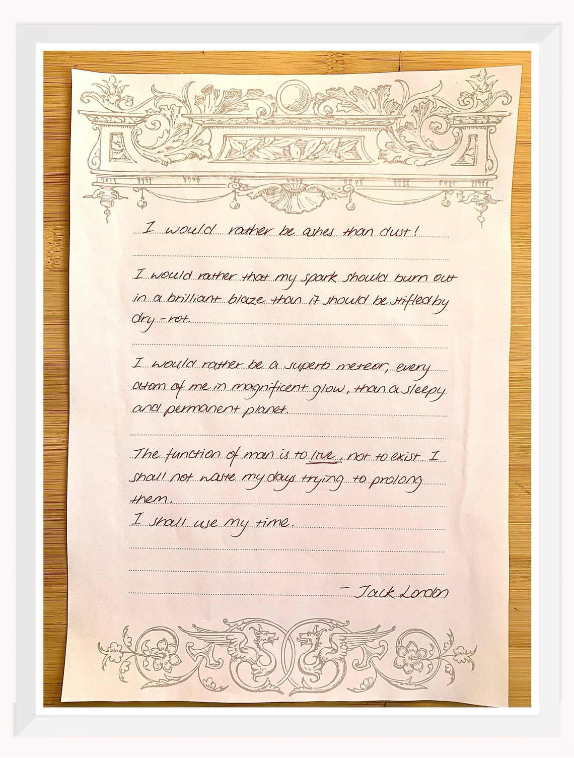 Digital Letter Template - Etsy