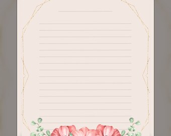 Digital Letter Template - Etsy