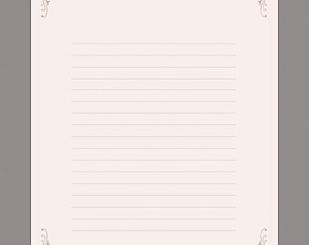 Digital Letter Template - Etsy