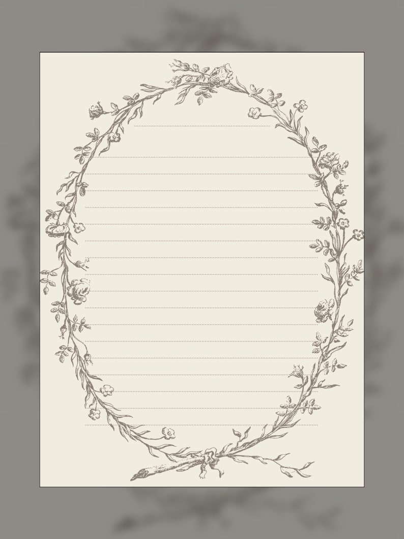 Digital Letter Template - Etsy