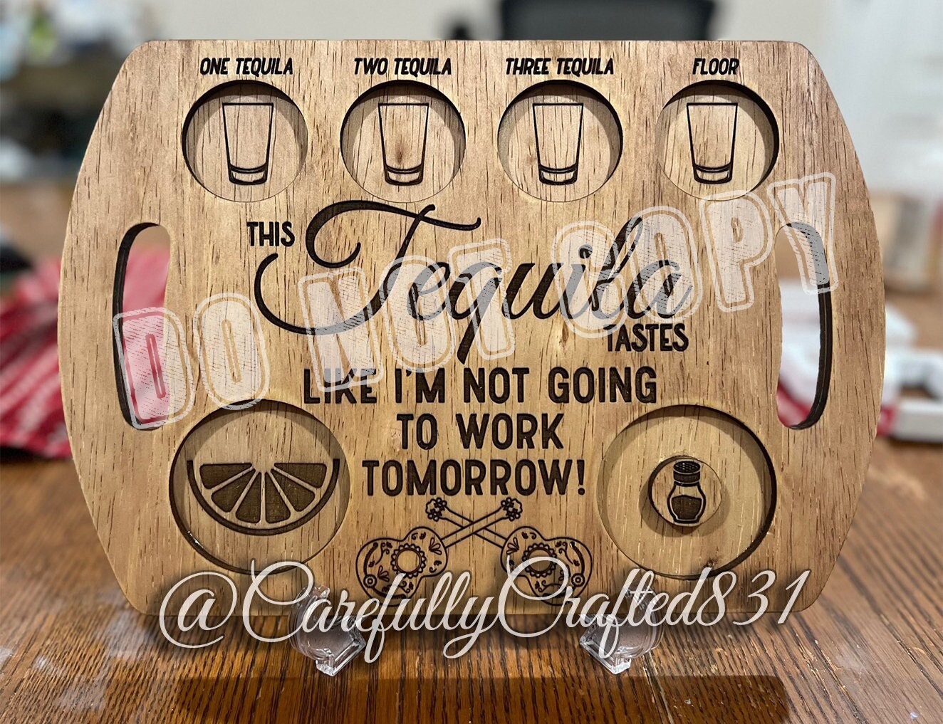 Shot Flight Board Housewarming Gift Bar Accessory Home Decor Tequila ...