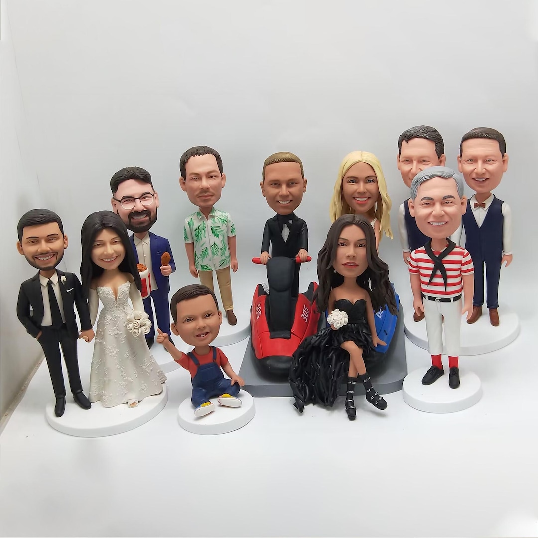 Personalized Wedding Bobbleheads, Customize Your Own Bobblehead, Race ...
