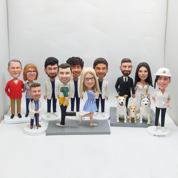 Custom Bobbleheads From Photo - Etsy