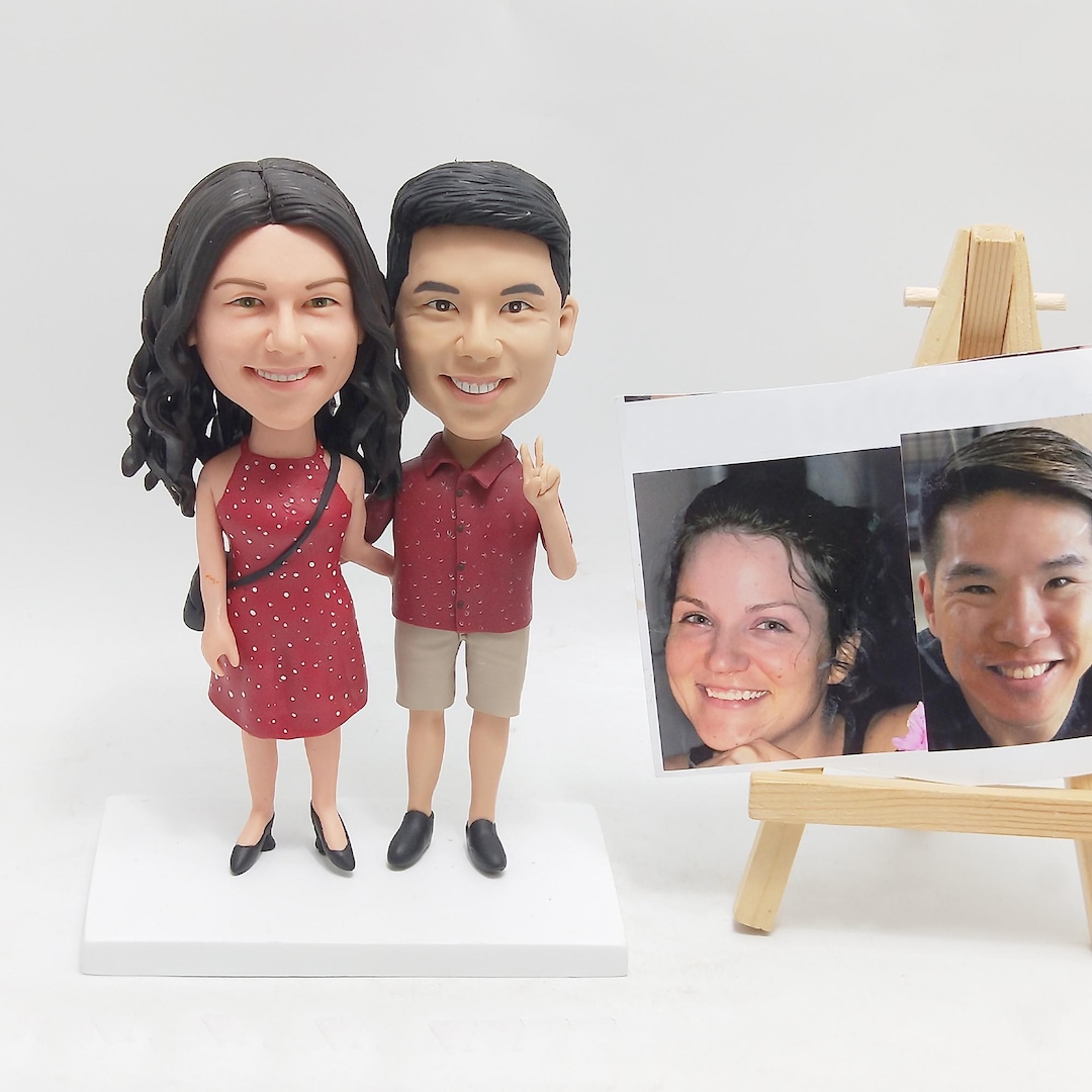 Custom 3D Couple Statuebobbleheads,personalised Couple Figurines ...
