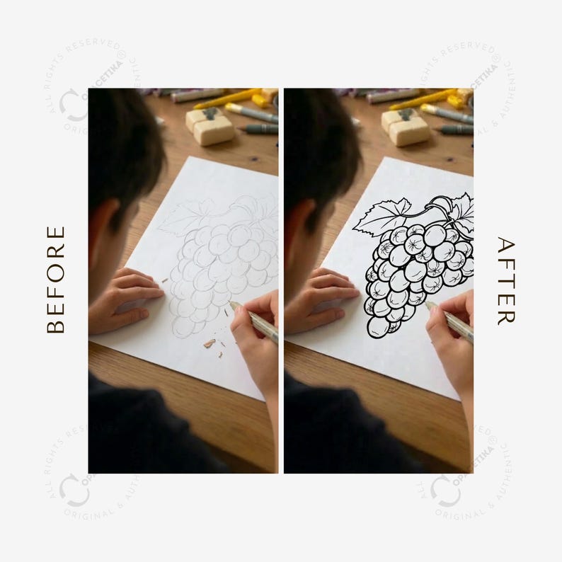 Fruits Vegetables Tracing Coloring Pages – Single Object Activity ...