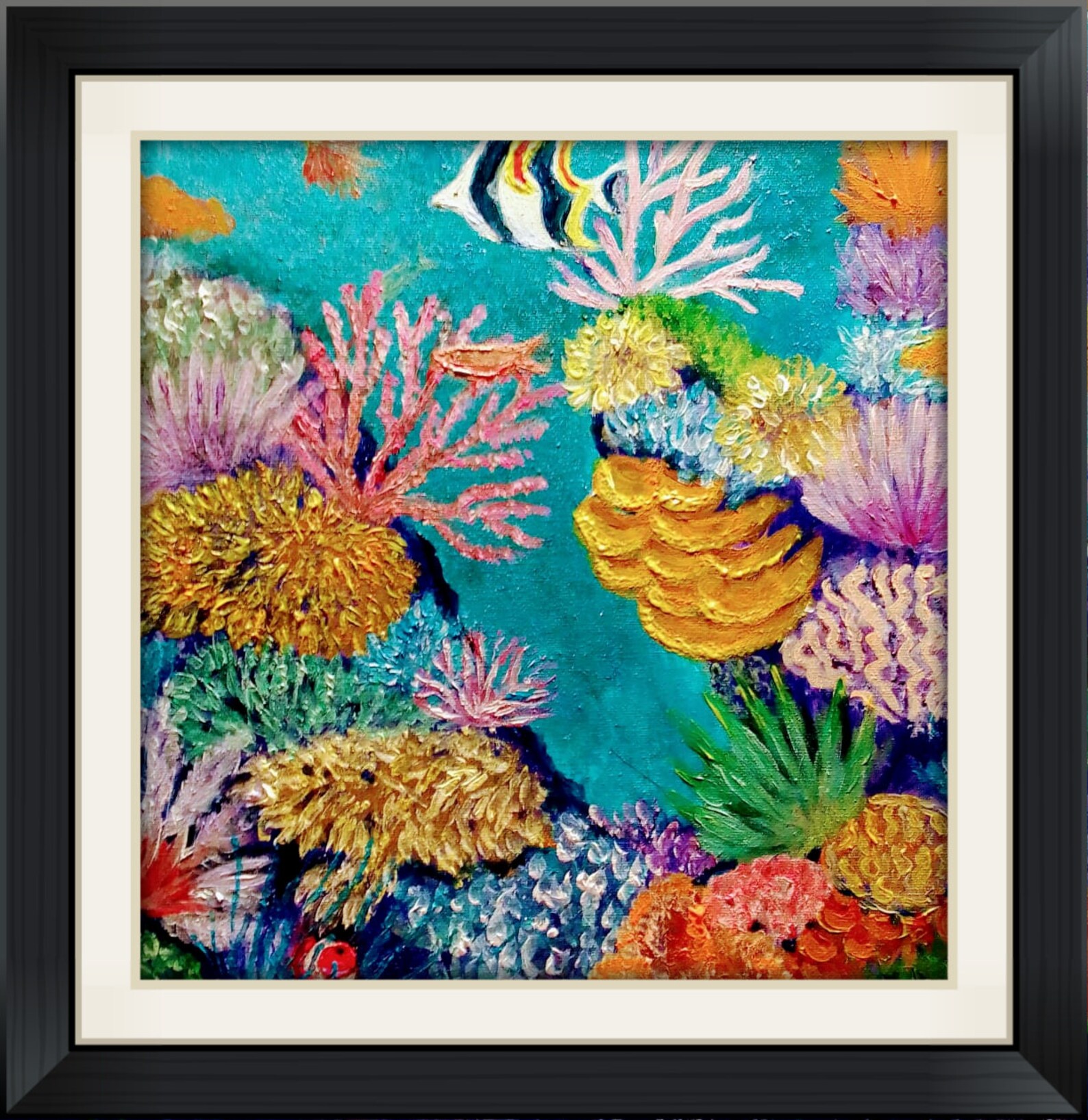 Underwater Painting Fish Art Seascape Painting Original Artwork Acrylic ...