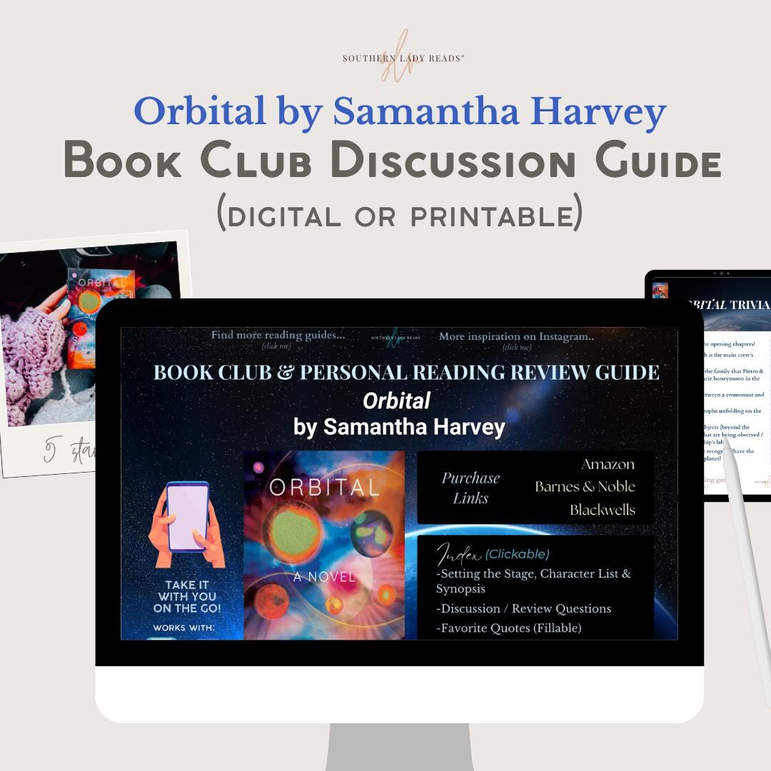 Orbital by Samantha Harvey Book Club Discussion Guide - Etsy