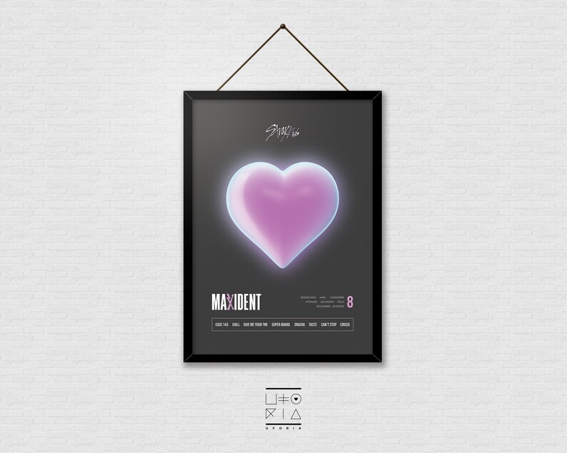 Stray Kids MAXIDENT Poster Aesthetic Heart Pink Digital - Etsy Finland