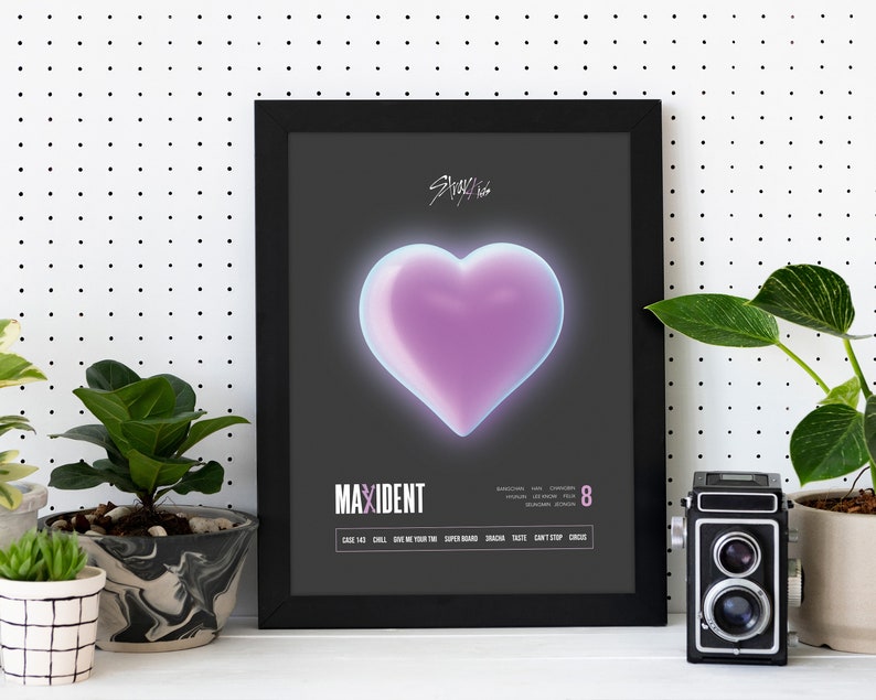 Stray Kids MAXIDENT Poster Aesthetic Heart Pink Digital - Etsy Finland