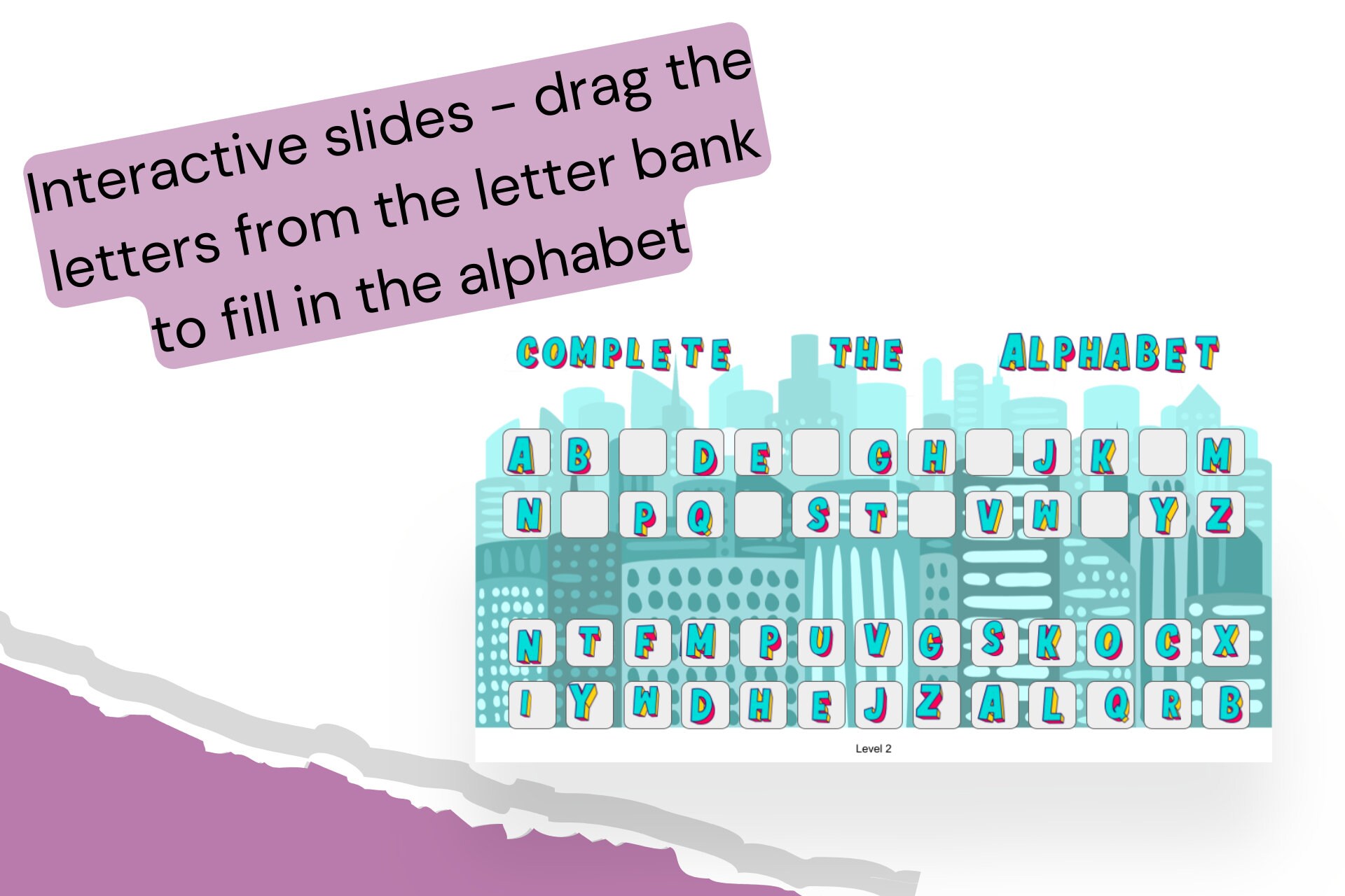 Powerpoint and Google Slides Alphabet Letter Activity - Etsy Australia