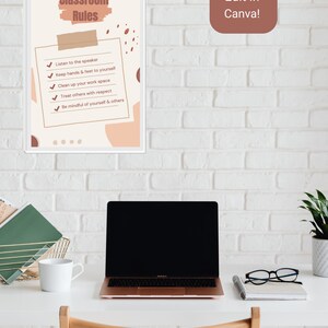 BOHO Classroom Rules Poster - Etsy