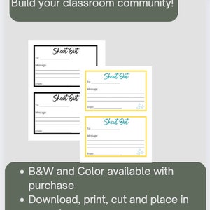 Classroom Shout Outs for Students - Etsy