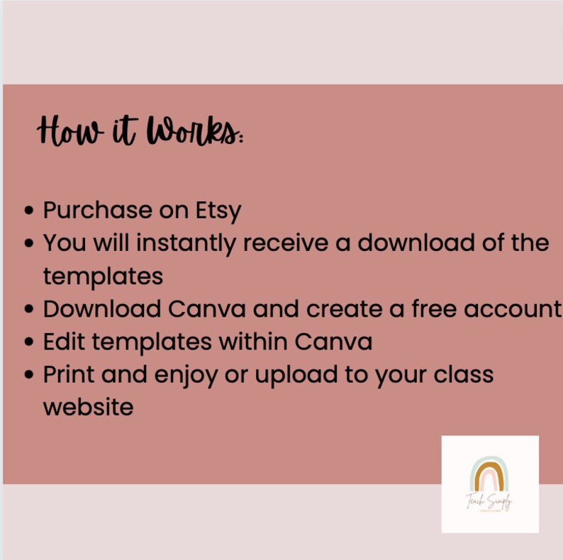 BOHO Classroom Rules Poster - Etsy