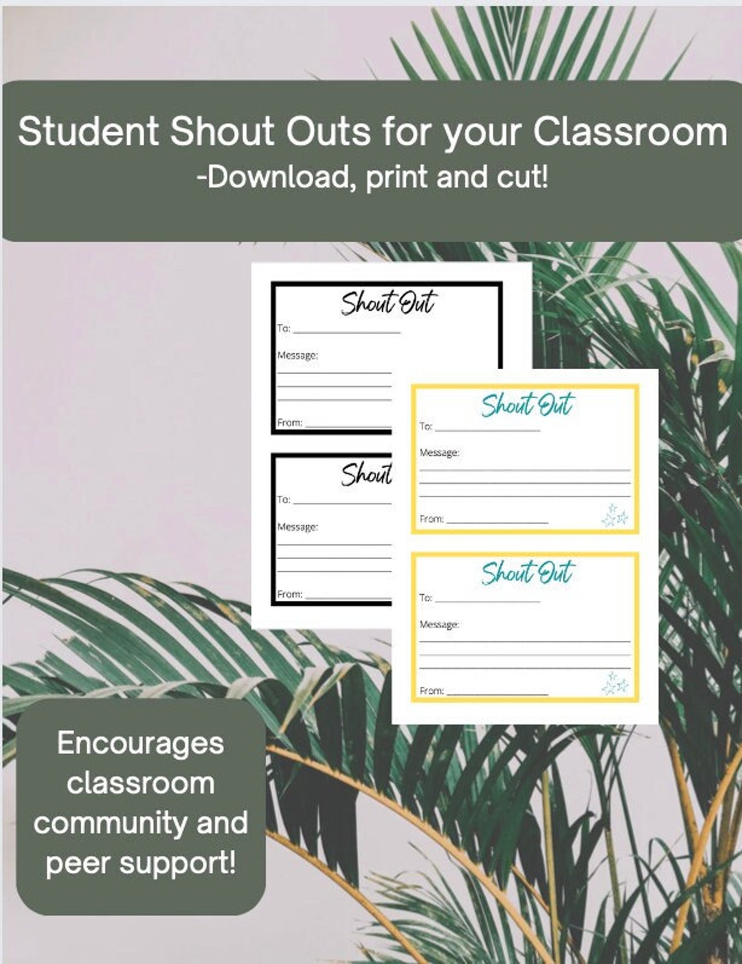 Classroom Shout Outs for Students - Etsy