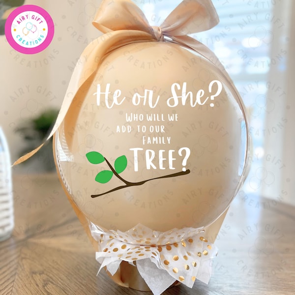 Family Tree Gender Reveal - Etsy