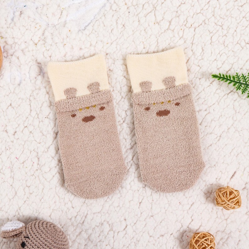 Cute Non-slip Animal Soft Baby Socks, Non-slip Toddler, Personalized ...