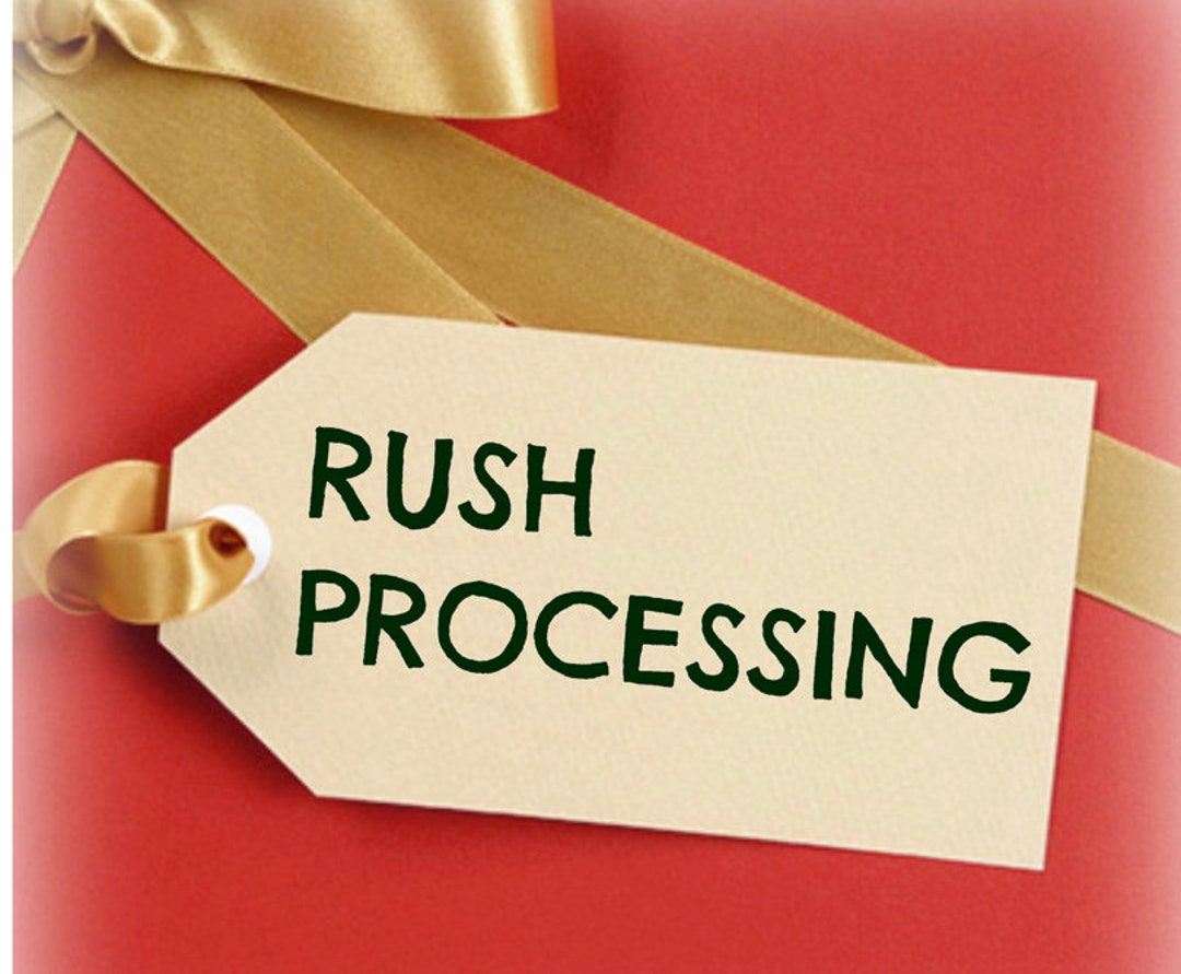 Rush Delivery Processing - Etsy