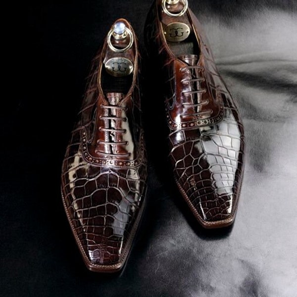 Mens Crocodile Shoes - Etsy