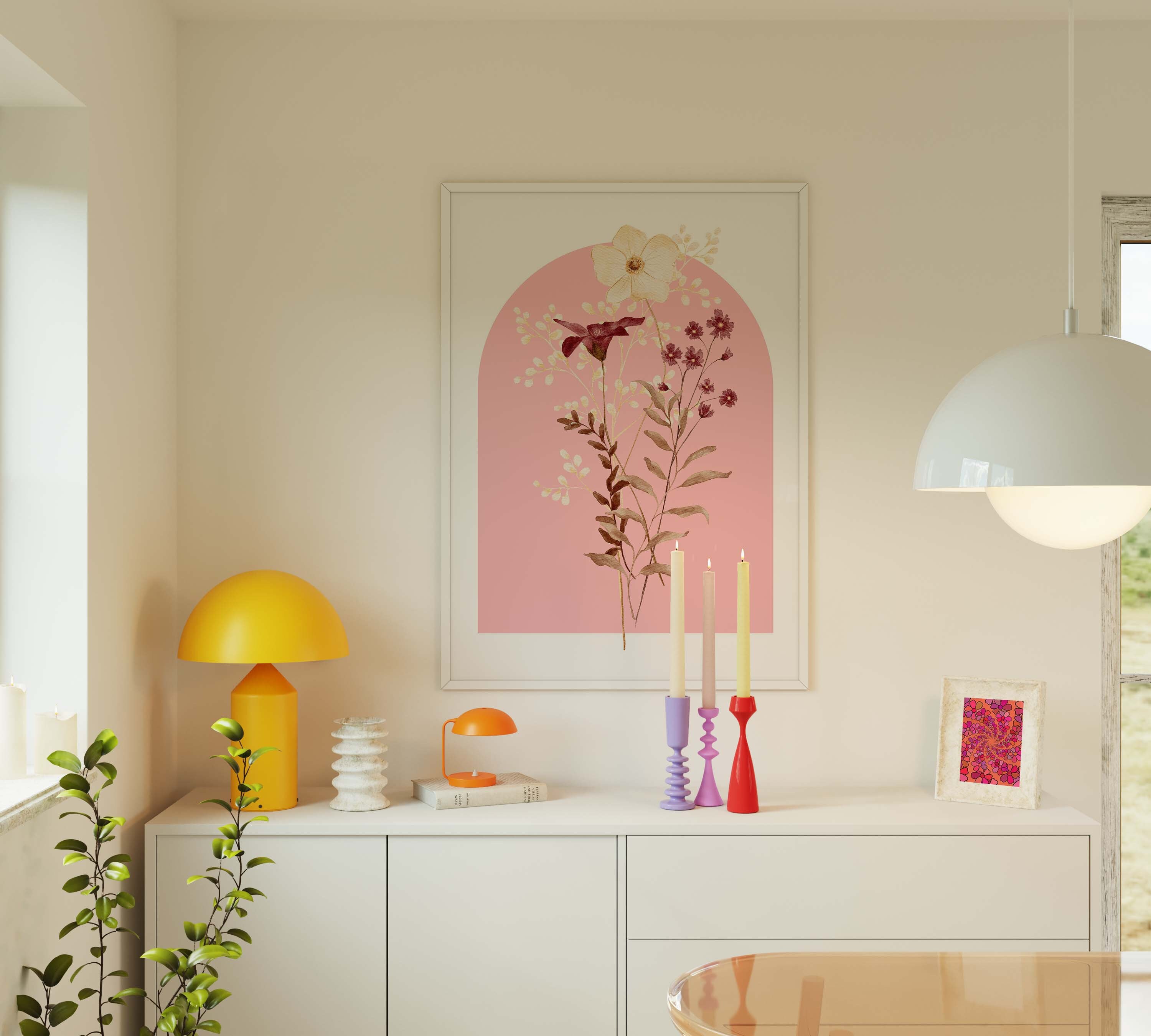 Watercolor Flowers Pink Wall Art Set of 3 Floral Prints Pink Decor Wall ...