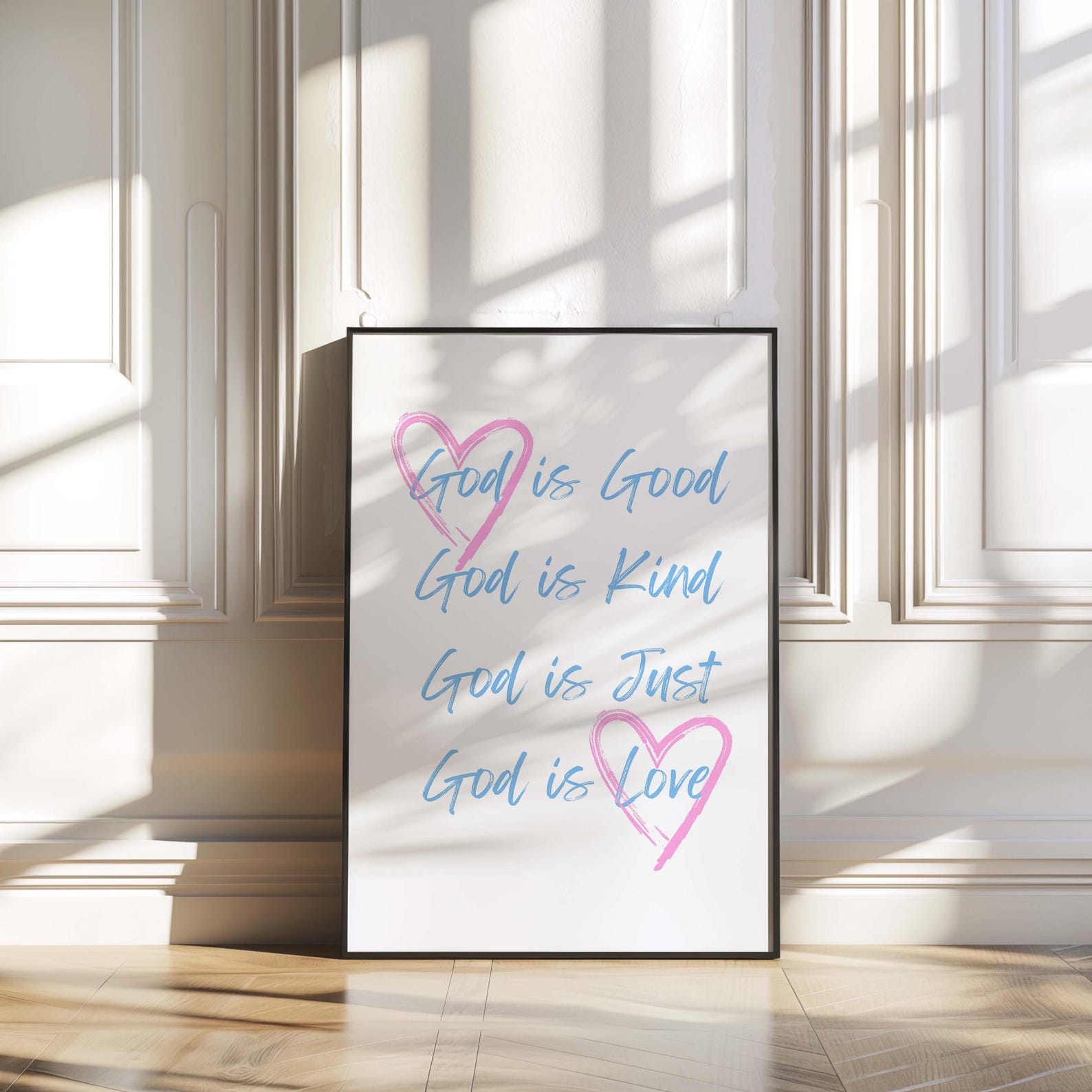 Modern Christian Wall Art: God is Good Print (digital Download) - Etsy